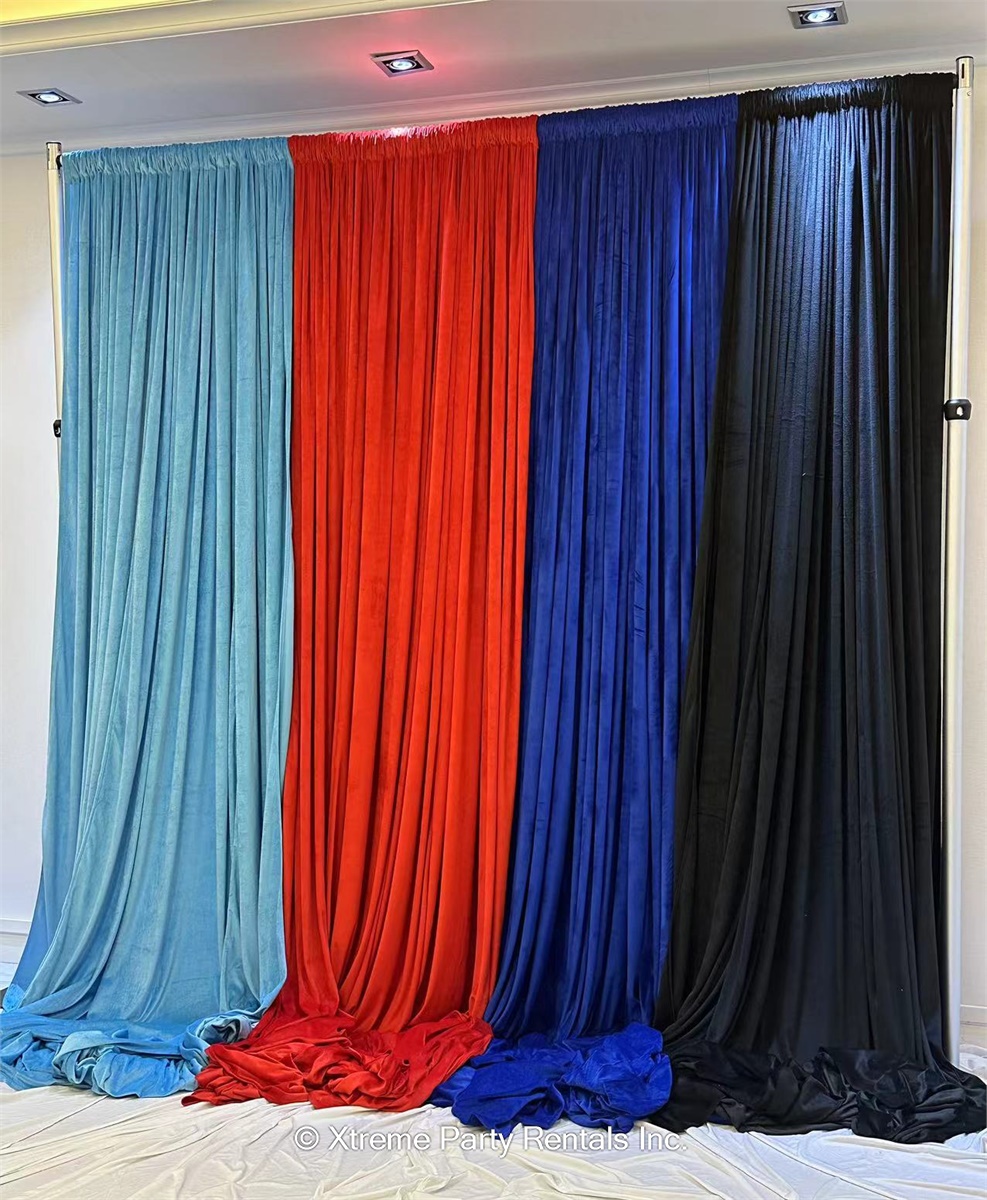 12ft Velour Drape - Red - Bouncy Castle & Party Rentals in Bridgetown ...