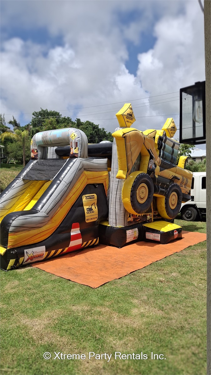 14ft x 24ft Construction Jump N' Slide - Bouncy Castle & Party Rentals ...