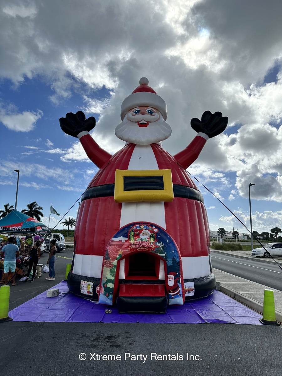 28ft Santa Bounce Disco Dome - Bouncy Castle & Party Rentals in Bridgetown, Barbados | Xtreme ...