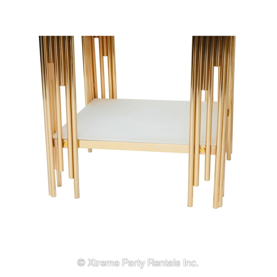 3 pcs of Gold Plinths Square Display Stand - Bouncy Castle & Party ...