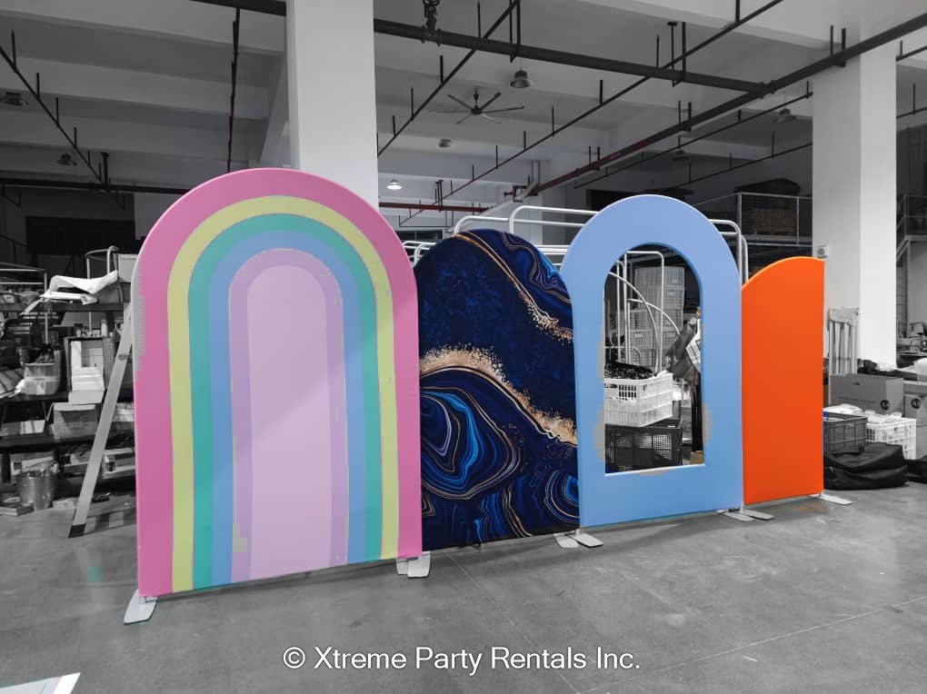 3ft x 6ft Arch Angle Backdrop - Orange - Bouncy Castle & Party Rentals ...