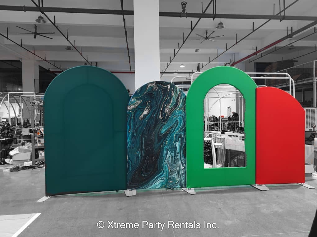 3ft x 6ft Arch Angle Backdrop - Red - Bouncy Castle & Party Rentals in ...