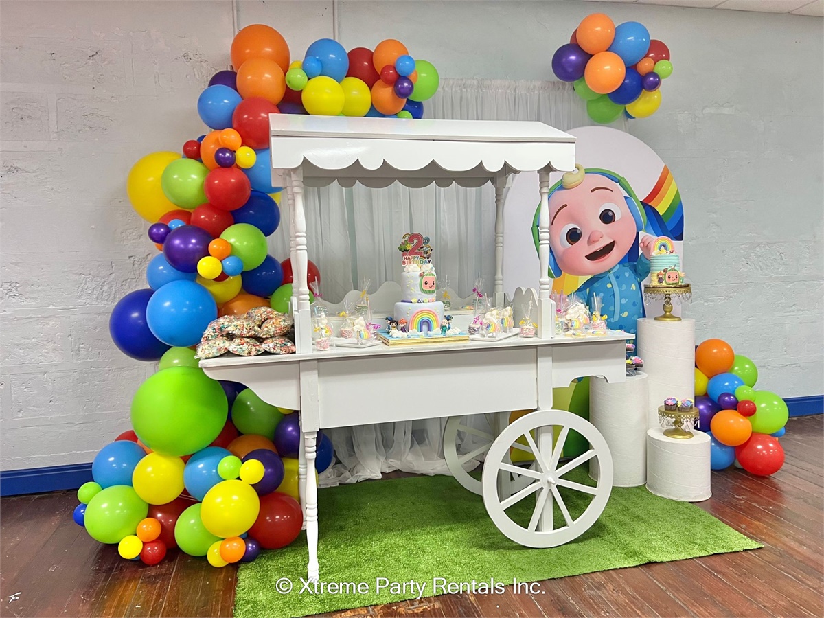 4ft x 6.5ft Arch Backdrop - Cocomelon - Bouncy Castle & Party Rentals ...