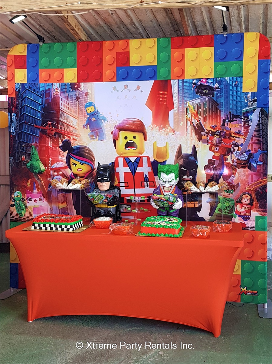 8ft x 8ft Lego Backdrop - Bouncy Castle & Party Rentals in Bridgetown ...
