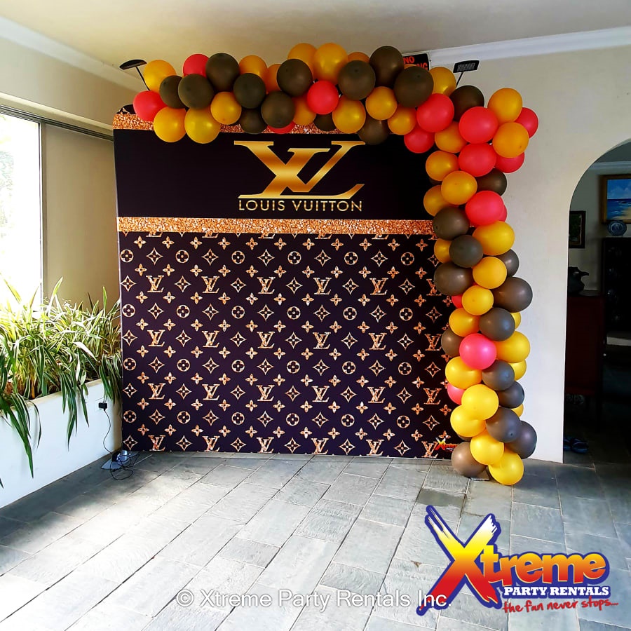 8ft x 8ft LV Backdrop - Bouncy Castle & Party Rentals in Bridgetown ...