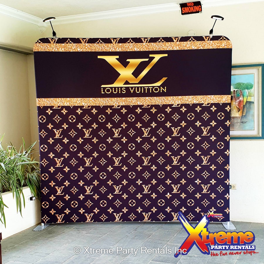 8ft x 8ft LV Backdrop - Bouncy Castle & Party Rentals in Bridgetown ...