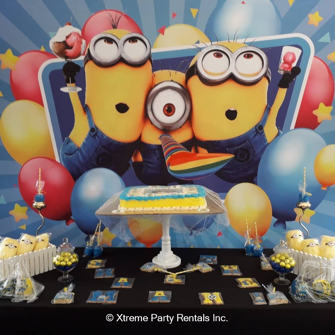 8ft x 8ft Minions Backdrop - Bouncy Castle & Party Rentals in ...