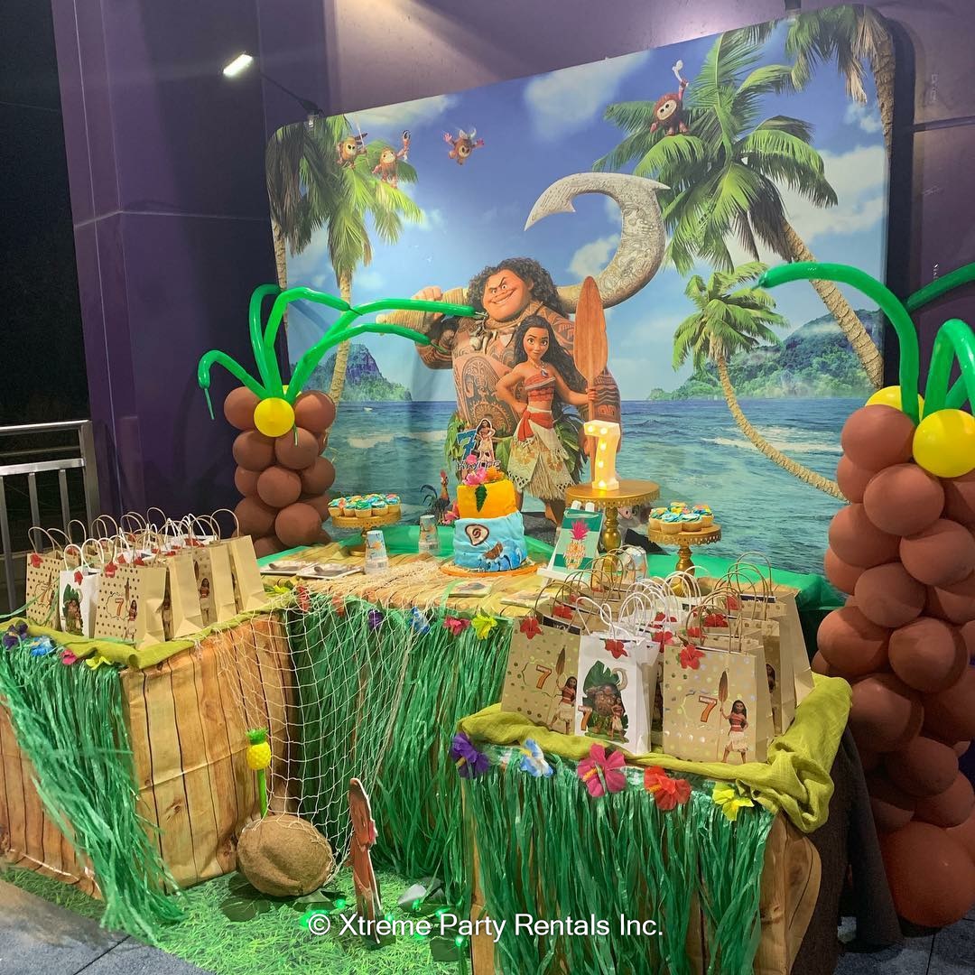 8ft x 8ft Moana Backdrop - Bouncy Castle & Party Rentals in Bridgetown ...