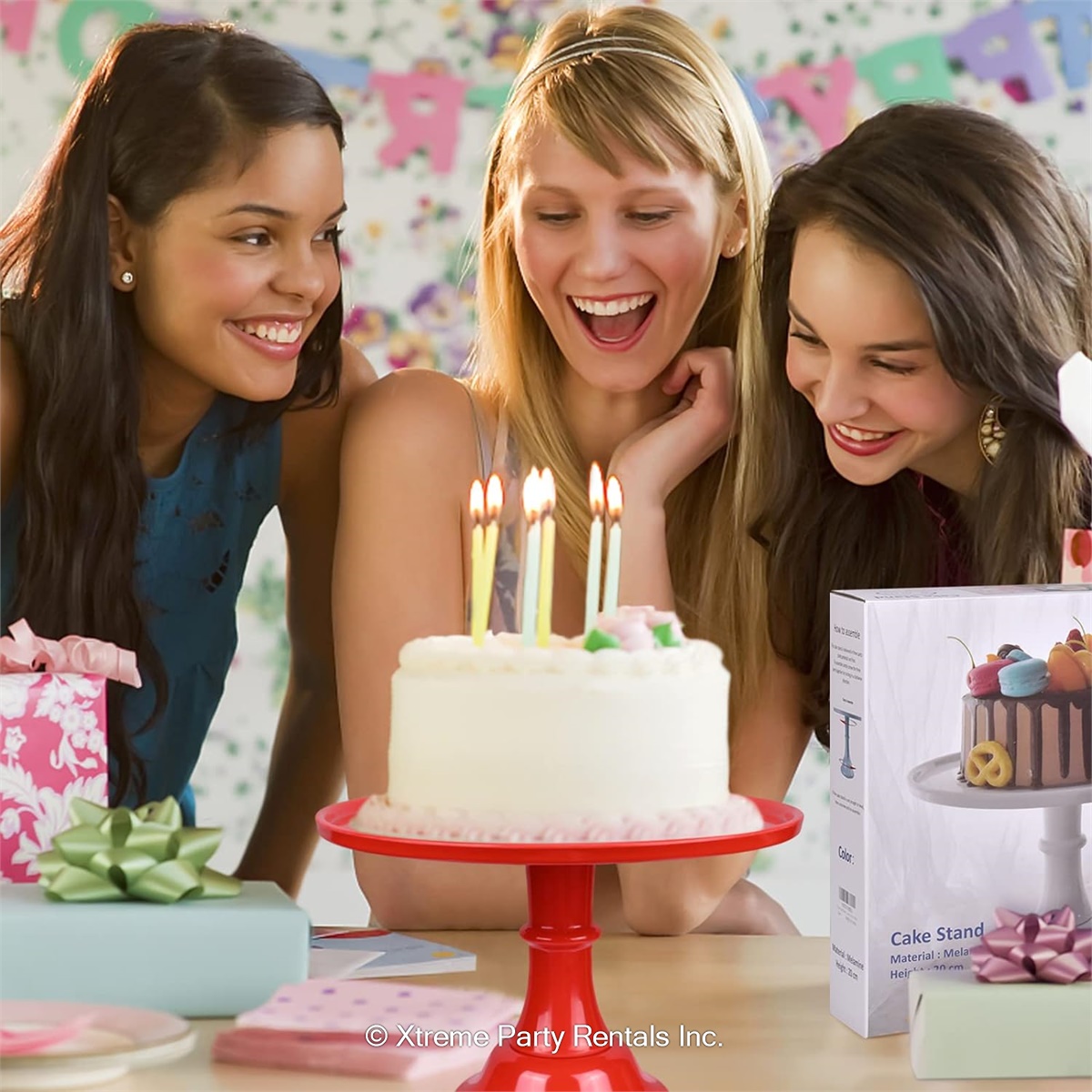 Colour Cake Stand- Red - Bouncy Castle & Party Rentals in Bridgetown ...