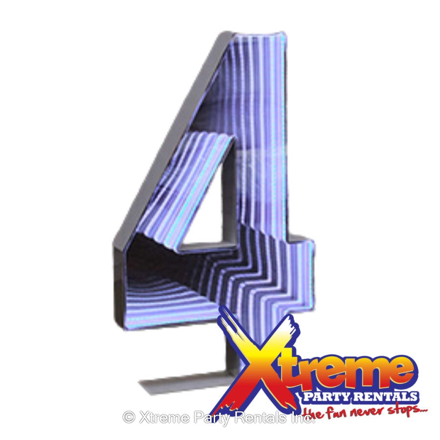 Infinity Marquee Mirror Number - 4 - Bouncy Castle & Party Rentals in ...