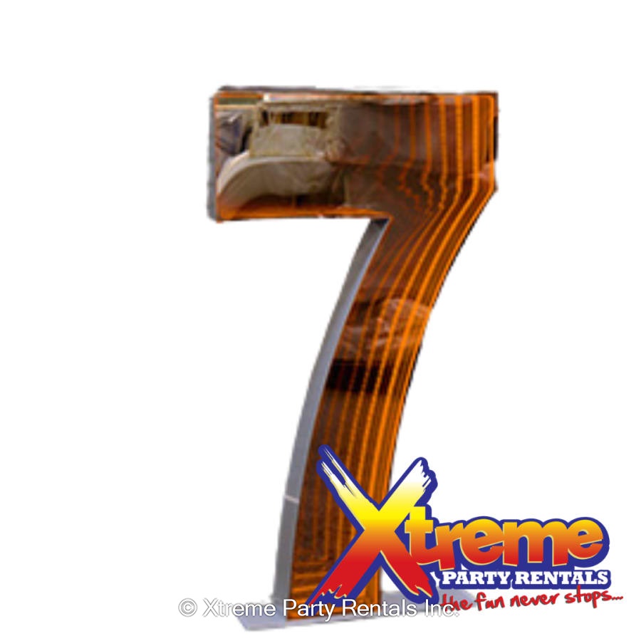Infinity Marquee Mirror Number - 7 - Bouncy Castle & Party Rentals in ...