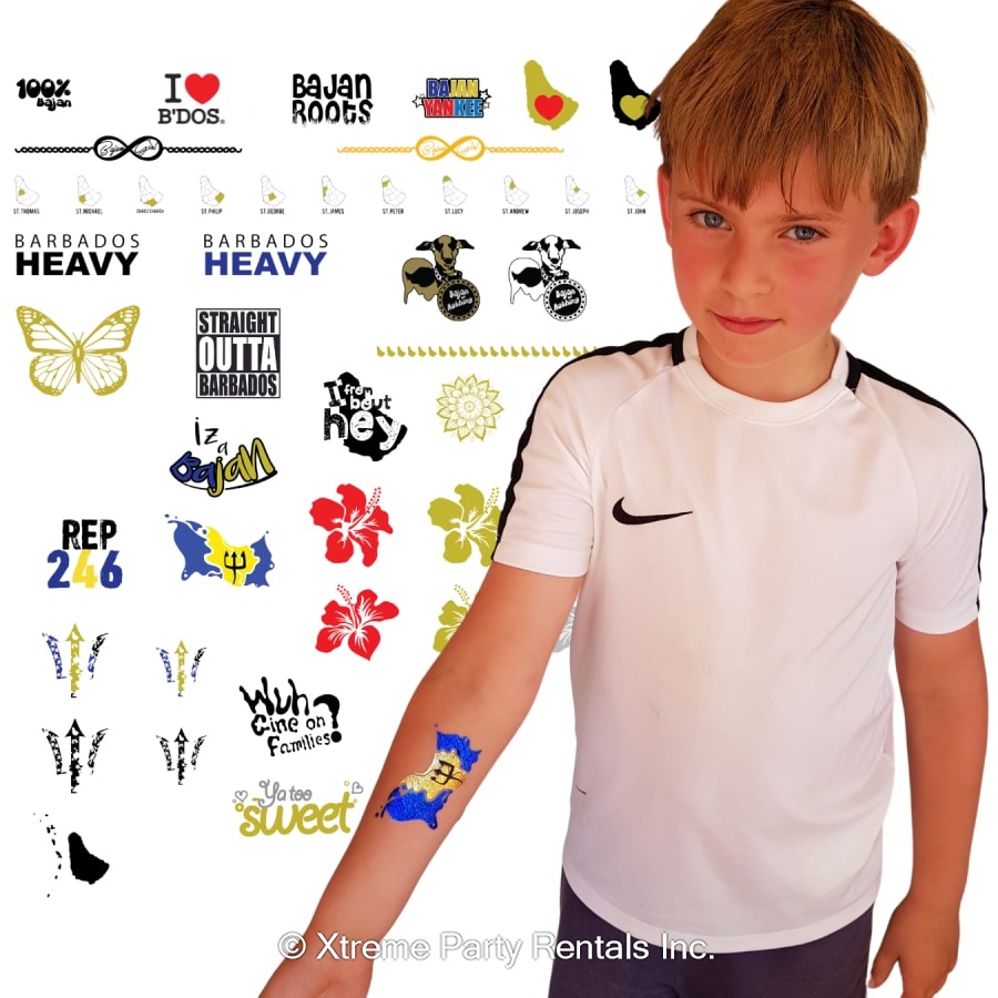 Metallic Temporary Tattoos - Bouncy Castle & Party Rentals in ...