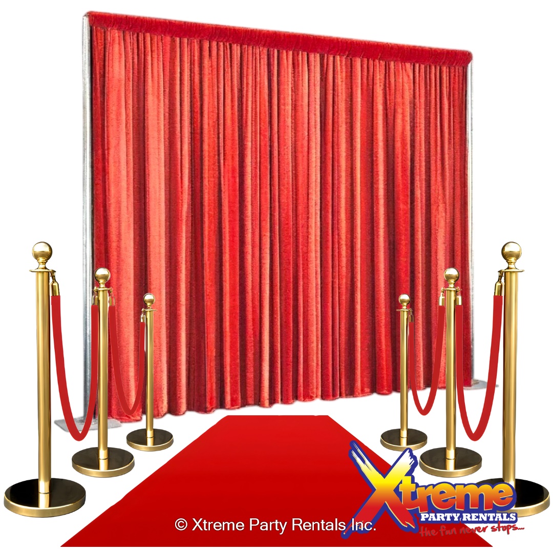 Pipe & Drape and Event Backdrops - Bouncy Castle & Party Rentals in ...